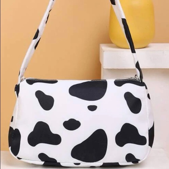 Bags | Cow Print Shoulder Bag | Poshmark